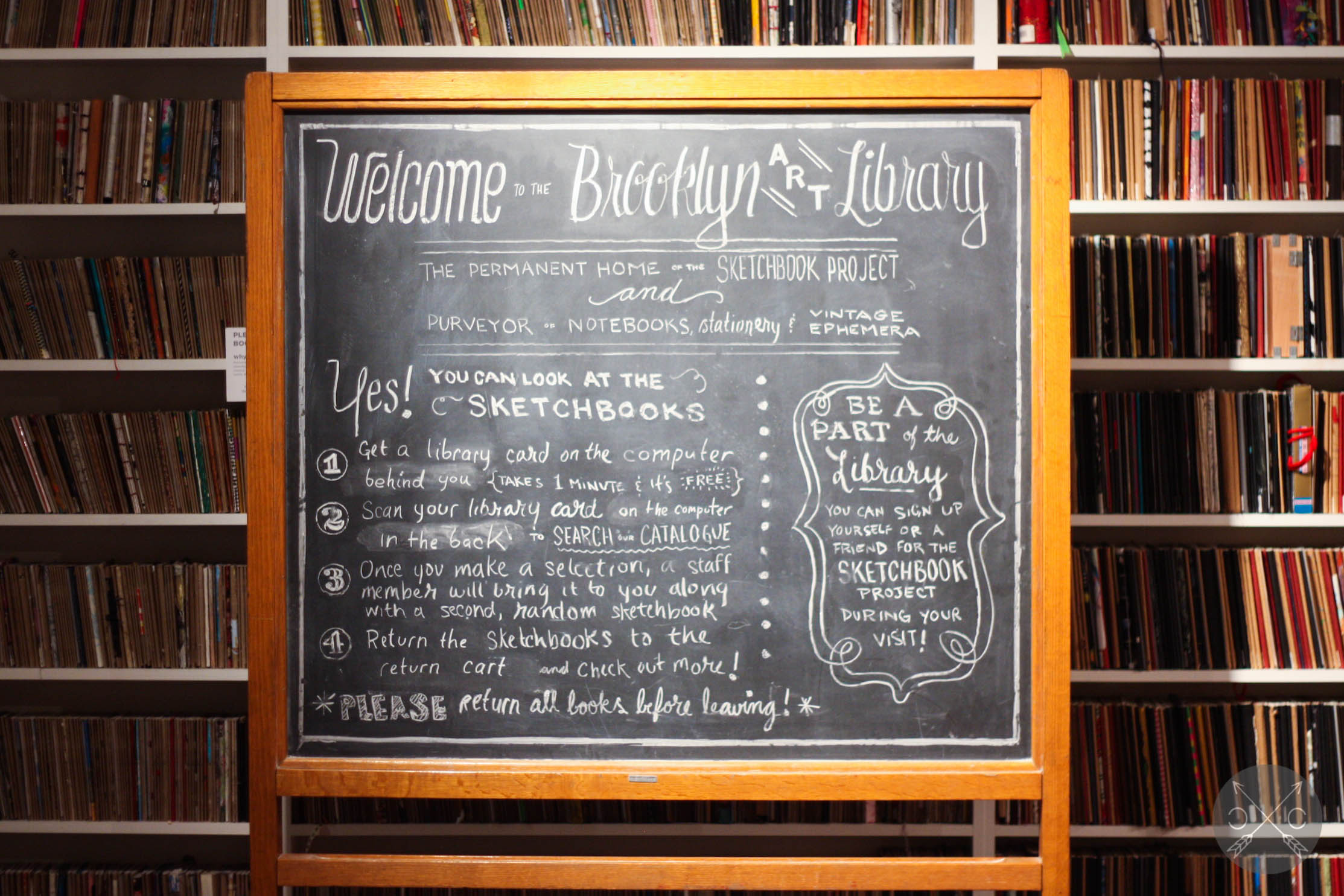 ART // BROOKLYN ART LIBRARY - THE SKETCHBOOK PROJECT - Cultural Chromatics